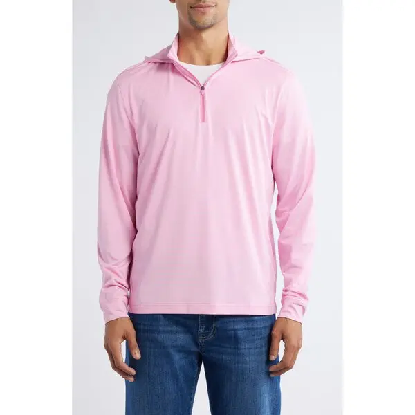 Johnnie-o Hybrid Performance Quarter Zip Hoodie - Cabo