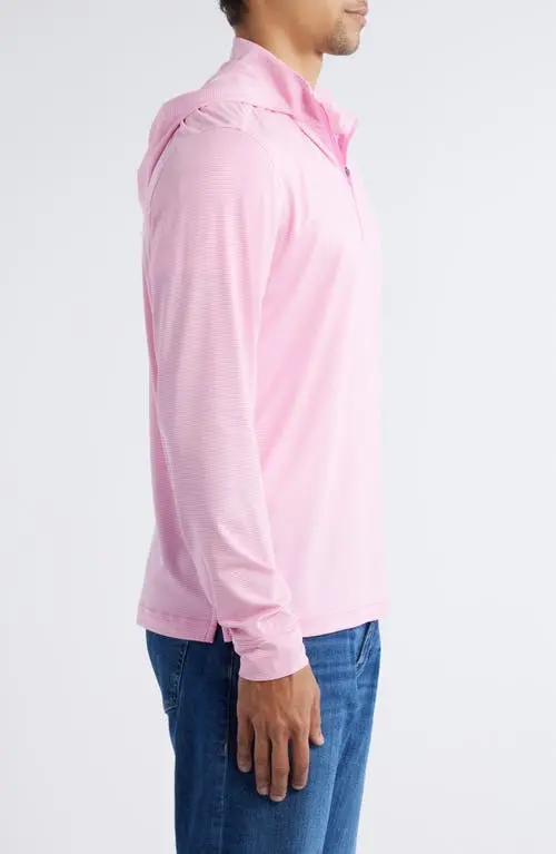 Johnnie-o Hybrid Performance Quarter Zip Hoodie - Cabo
