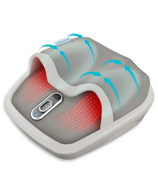 HOMEDICS Shiatsu Air Max Foot Massager With Heat - Gray