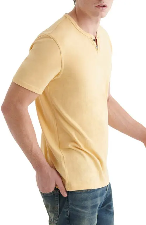 Lucky Brand Button Notch Neck T-shirt - Jojoba