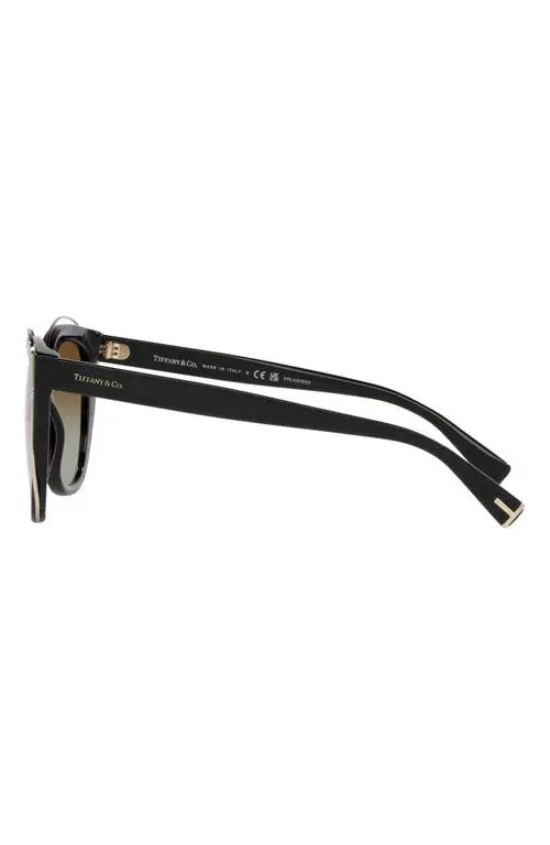 Tiffany & Co. 54mm Gradient Polarized Cat Eye Sunglasses