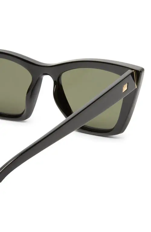 Le Specs Velodrome 54mm Cat Eye Sunglasses - Black
