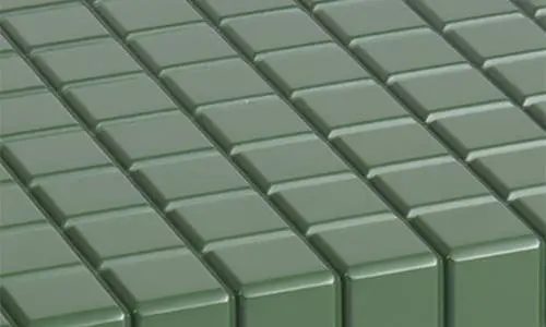 BEY-BERK Modern Cube Watch Storage Box - Green
