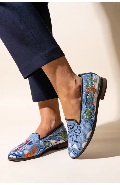 BYPAIGE Après Ski Needlepoint Loafer - Blue