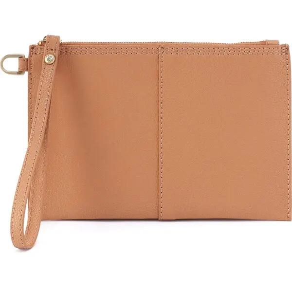 Hobo Small Vida Leather Wristlet - Biscuit/coconut Shell