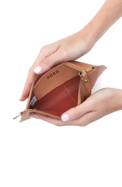 Hobo Small Vida Leather Wristlet - Biscuit/coconut Shell