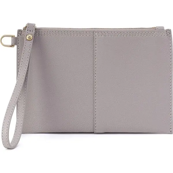 Hobo Small Vida Leather Wristlet - Morning Dove Grey