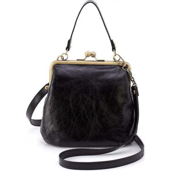 Hobo Alba Leather Frame Crossbody Bag