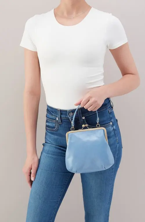 Hobo Alba Leather Frame Crossbody Bag