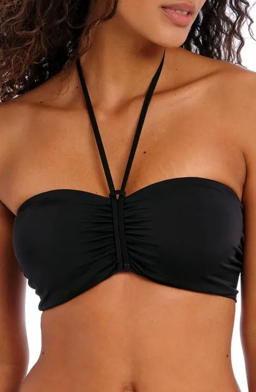 Freya Jewel Cove Underwire Bikini Top - Plain Black