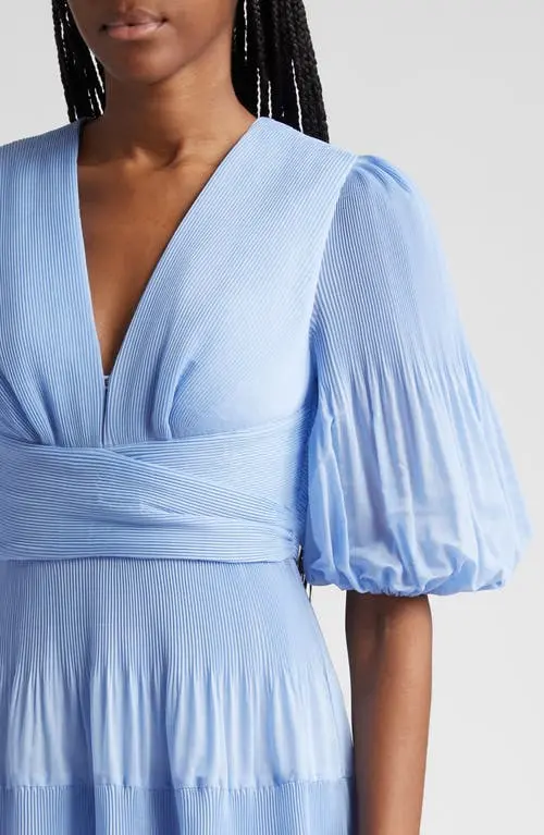 Zimmermann Pleated Tiered Midi Dress