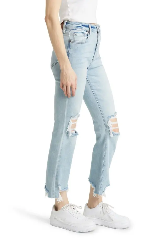 HIDDEN JEANS Distressed Straight Leg Jeans