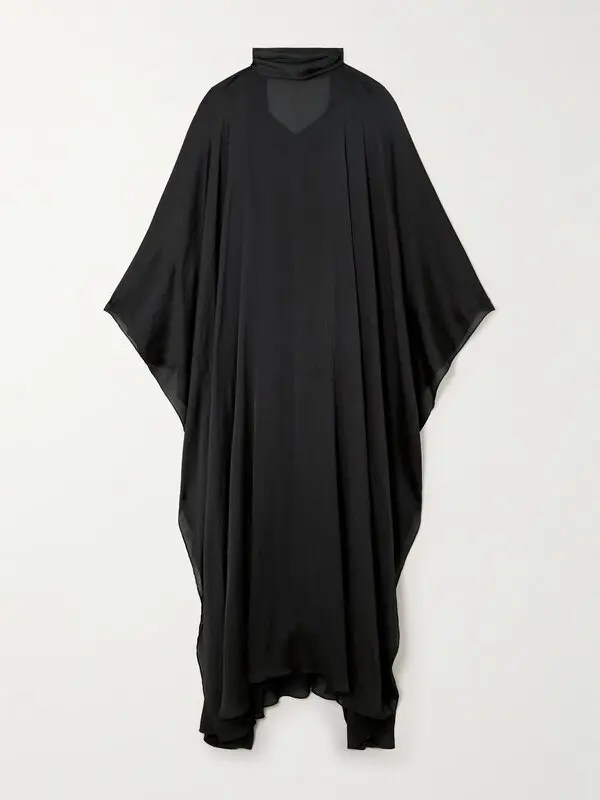 ABADIA Crinkled-voile Maxi Dress
