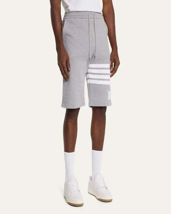 Thom Browne 4-bar Terry Sweat Shorts - Light Gray
