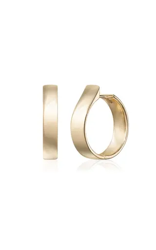 Melissa Kaye 18k Yellow Honey Hoop Medium