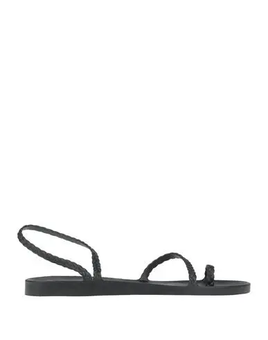 ANCIENT GREEK SANDALS Thong Flat Sandal - Black