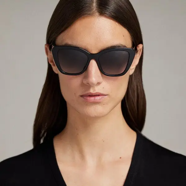 Ralph Lauren Isabel Butterfly Sunglasses - Black