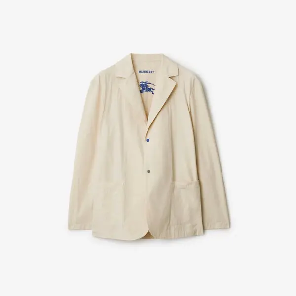 Burberry Wool Blend Tailored Jacket - Soap