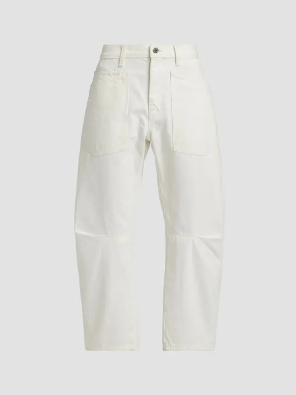 NILI LOTAN Shon Barrel Jeans - Cream