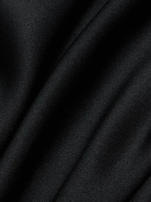 Vince Cap-sleeve Silk Satin Blouse - Black