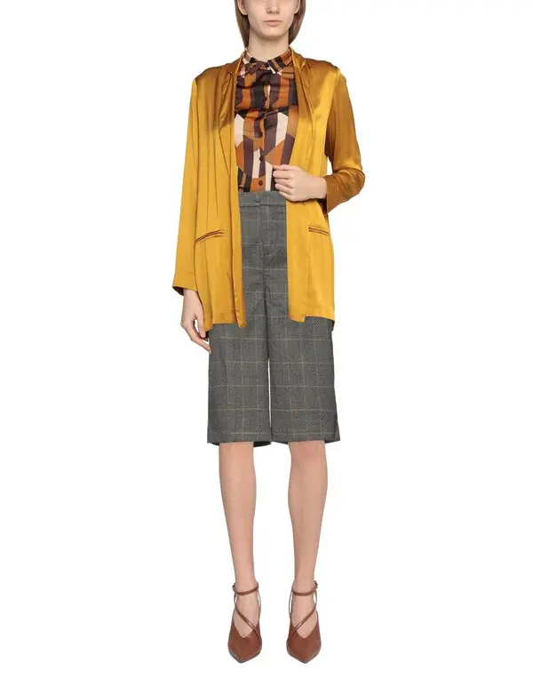 Liu Jo Checked High-waisted Bermuda Shorts