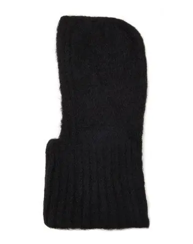 8 BY YOOX Soft Open Balaclava Hat - Black