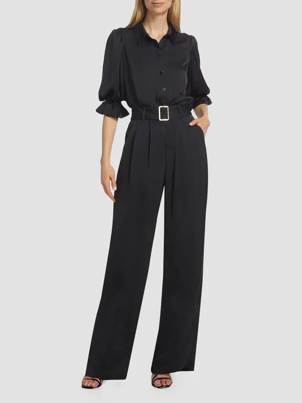 Ramy Brook Dina Button-front Bodysuit - Black
