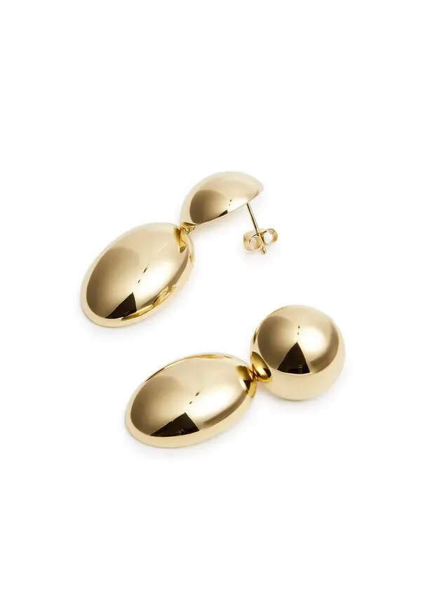 LIÉ STUDIO The Klara 18kt -plated Drop Earrings