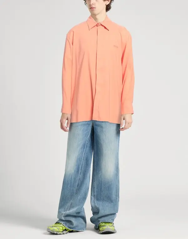 MSGM Shirt Military Size Viscose, Polyester - Salmon Pink