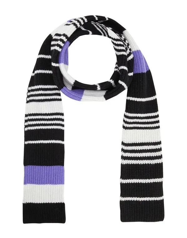 8 BY YOOX Wool Blend Long Striped Scarf Scarf Wool, Recycled Wool, Recycled Polyamide