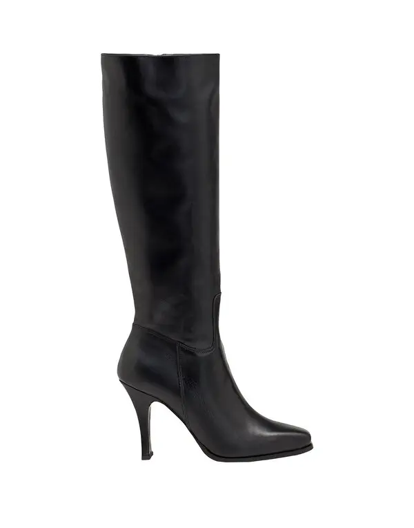 8 BY YOOX Leather Square-toe Calfskin Boots