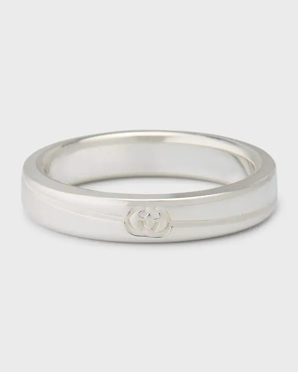 Gucci Tag Ring - Silver