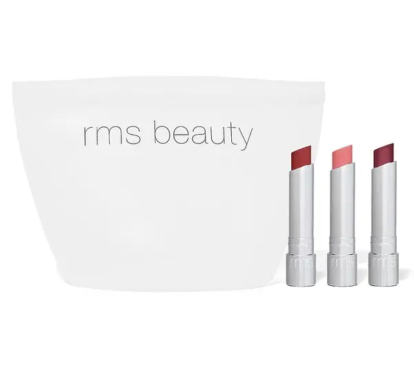 RMS BEAUTY Tinted Daily Lip Balm Holiday Trio With Bag - One-color