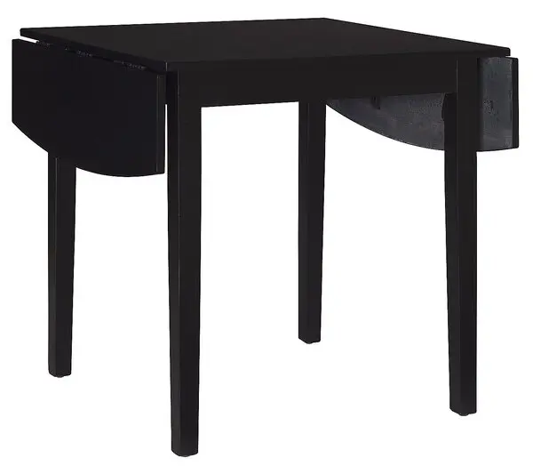 LINON Trina Square Drop Leaf Table