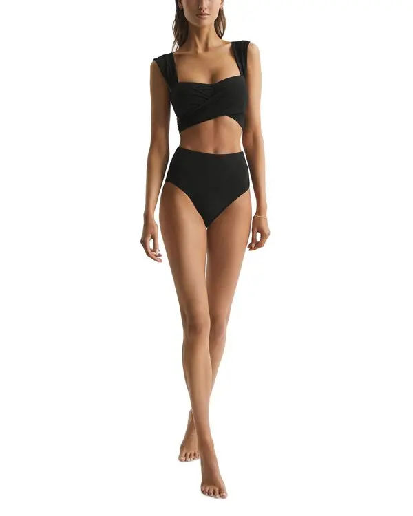 REISS Cristina High Waist Bikini Bottom