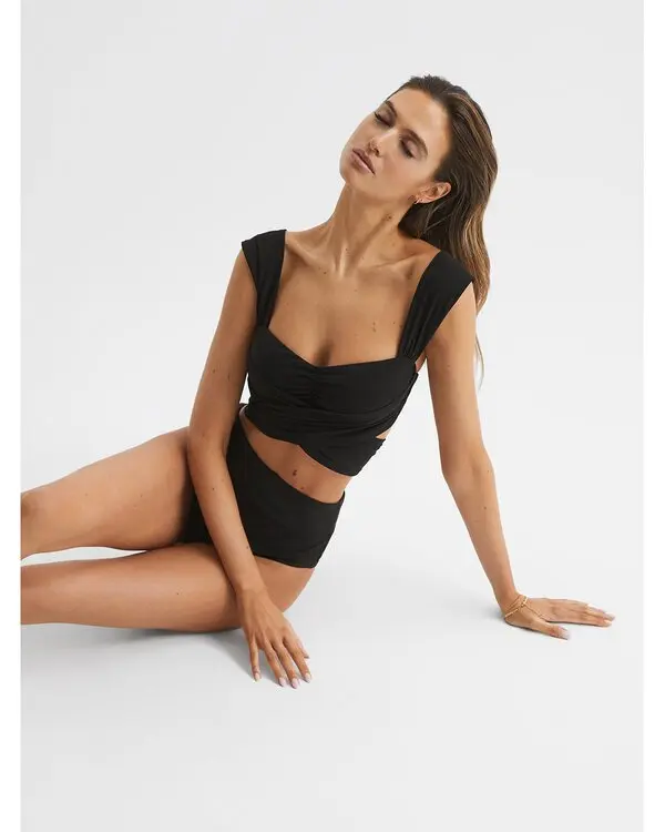 REISS Cristina High Waist Bikini Bottom