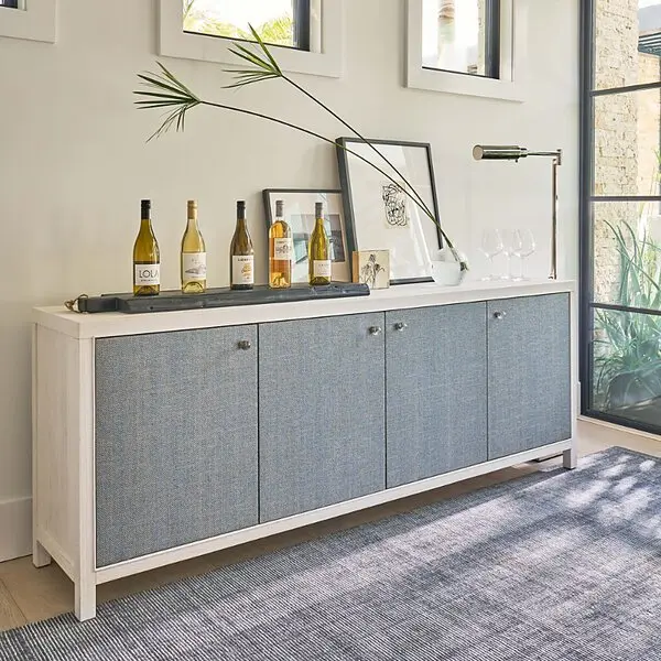 UNIVERSAL Bloomingdale's Captiva Credenza - White/gray