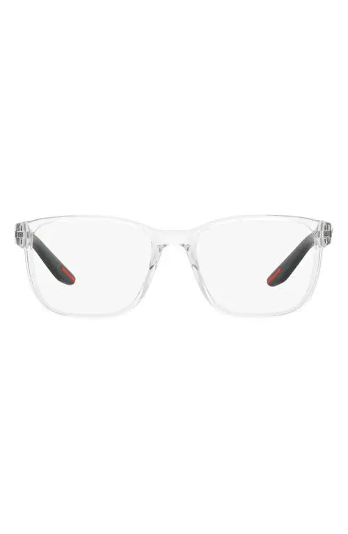 Prada 57mm Pillow Optical Glasses - Crystal