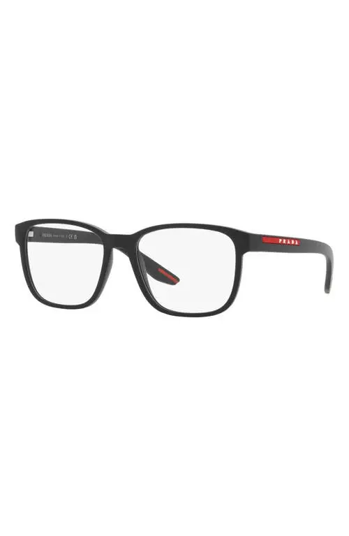 Prada 57mm Pillow Optical Glasses - Rubber Black