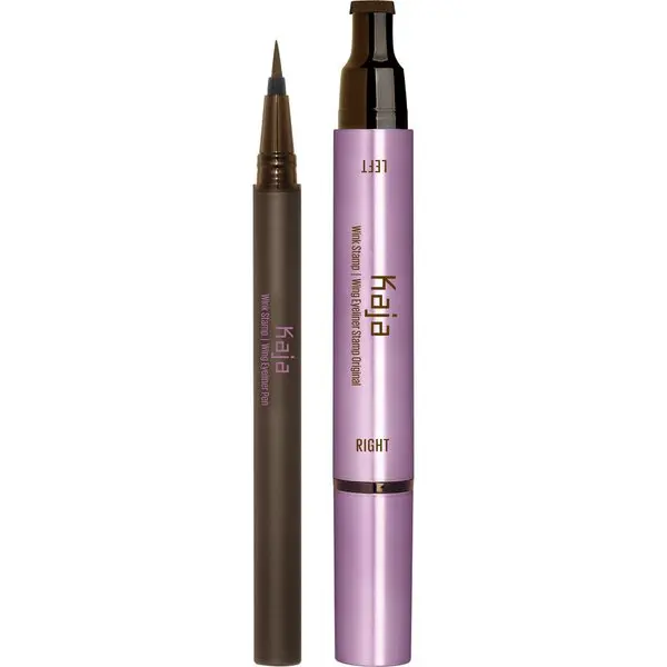 KAJA Wink Stamp Waterproof Wing Eyeliner Stamp & Pen - Dark Brown