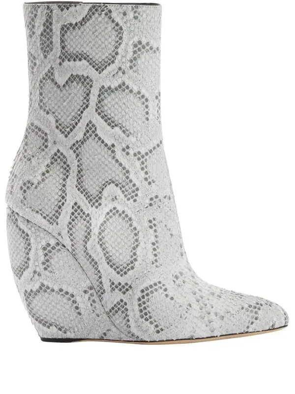 GIUSEPPE ZANOTTI 105mm Ginnyfer Bootie Wedge Boots