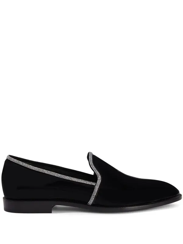 GIUSEPPE ZANOTTI Ariees Crystal-embellished Loafers