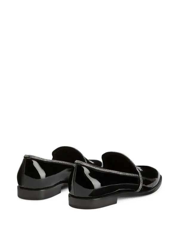 GIUSEPPE ZANOTTI Ariees Crystal-embellished Loafers