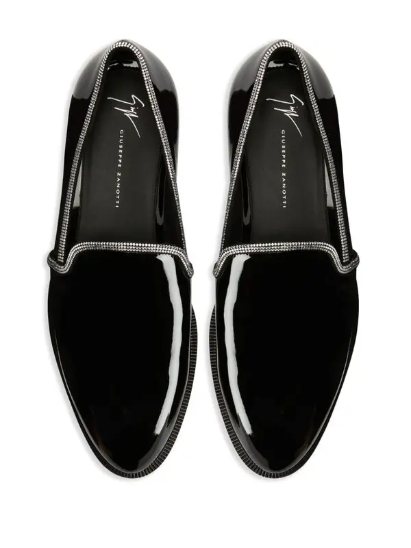 GIUSEPPE ZANOTTI Ariees Crystal-embellished Loafers