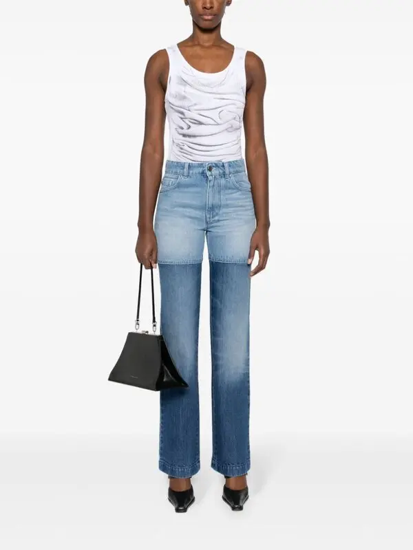 PETER DO Combo Straight-leg Jeans
