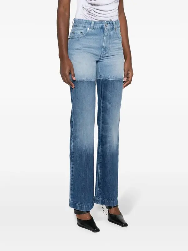 PETER DO Combo Straight-leg Jeans