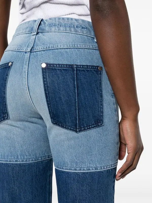 PETER DO Combo Straight-leg Jeans