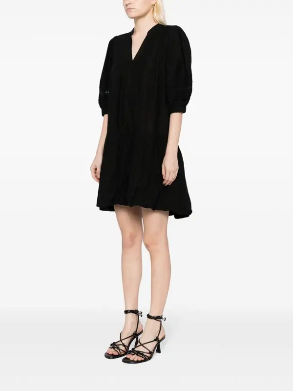 Sea Loren V-neck Cotton Minidress