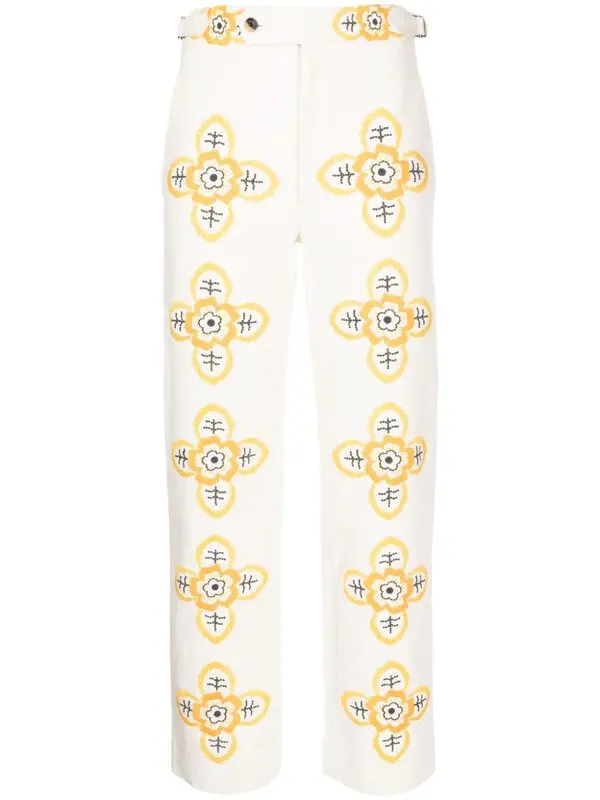 BODE Buttercup Embroidered Trousers