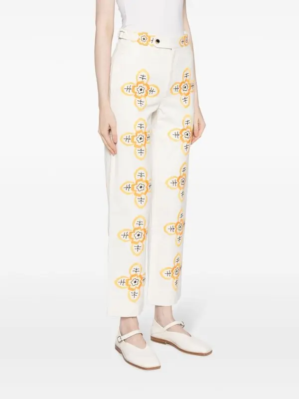 BODE Buttercup Embroidered Trousers